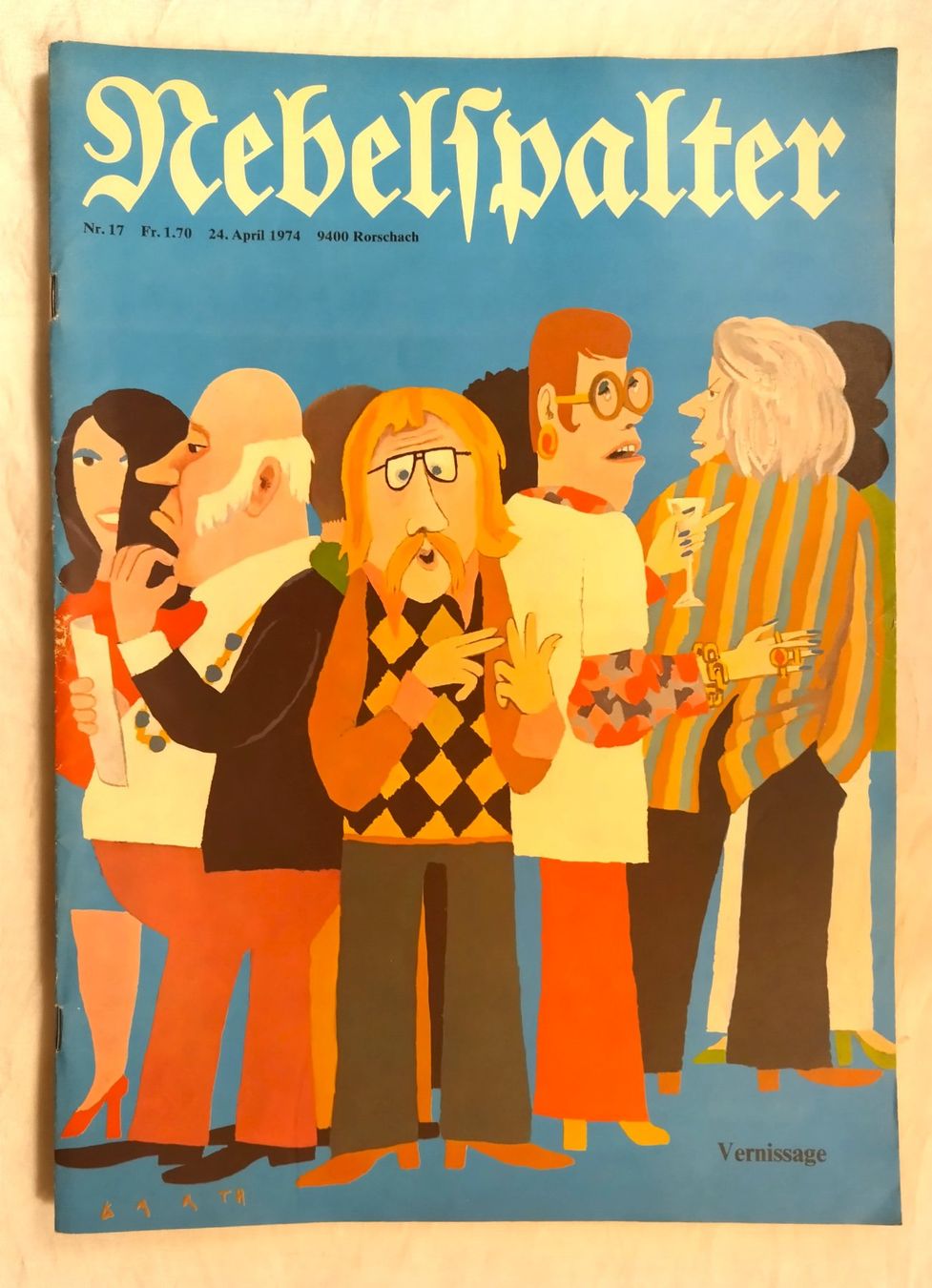 Nebelspalter 1974, Nr. 1 / 24. April ab Fr. 4.- SBB Werbung (Gebraucht ...