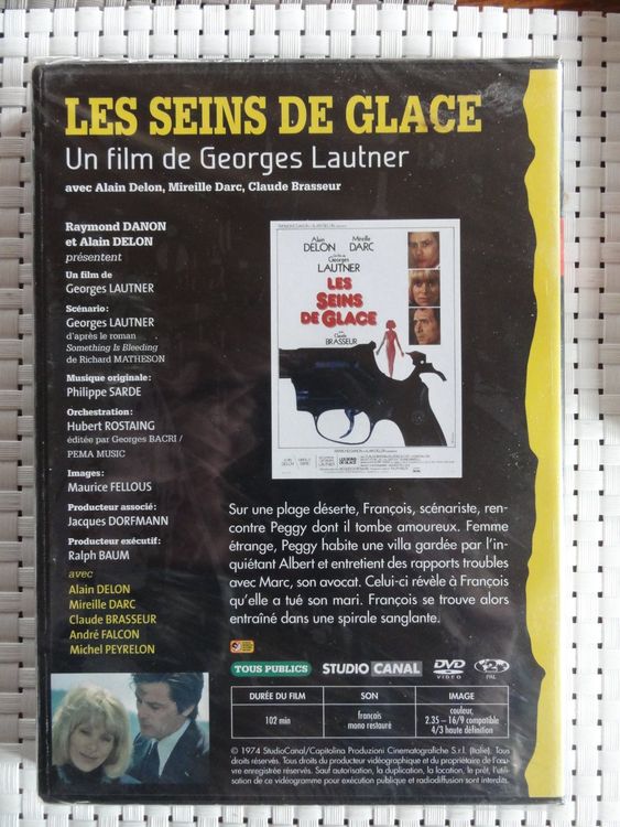 Les seins de glace Alain Delon Mireille Darc C. Brasseur (Neuf avec emballage d'origine) à L ...