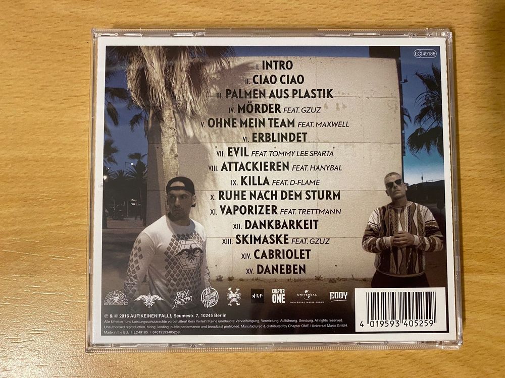 Bonez MC & RAF Camora: Palmen aus Plastik (Gebraucht) in Ostermundigen für CHF 4.2 – mit ...