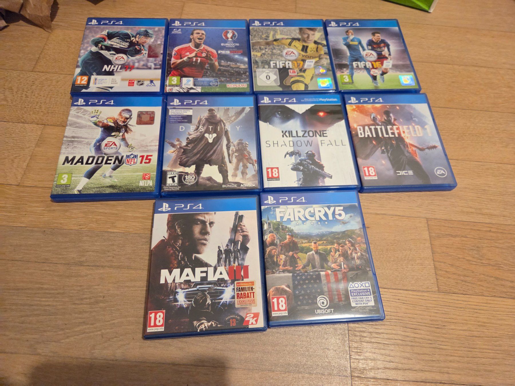 Playstation 4 PS4 + Controller + Headset + 10 Games - PS4 (Gebraucht ...