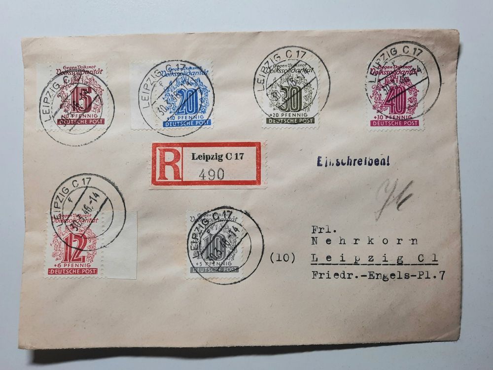 SBZ Orts R Brief Leipzig 1946 (Gebraucht) in Holderbank AG für CHF 4 – mit Lieferung auf Ricardo ...