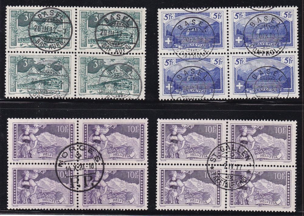 4 Stk. CH Viererblocks "Gebirgslandschaften" | Kaufen auf Ricardo