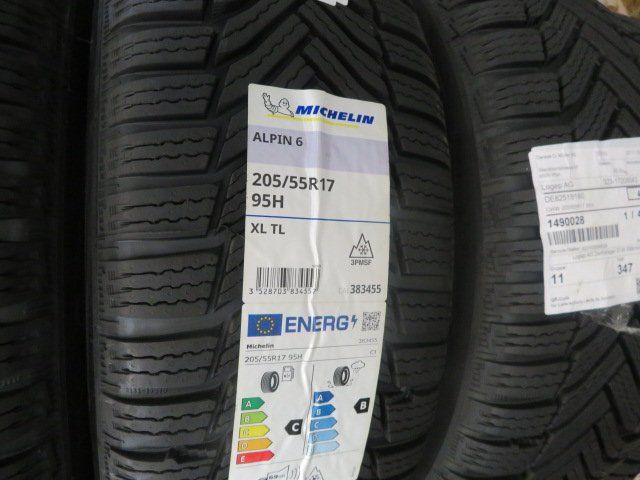 4 Winterreifen Micheline 205 55 17 Alpine neu (Neu und originalverpackt ...