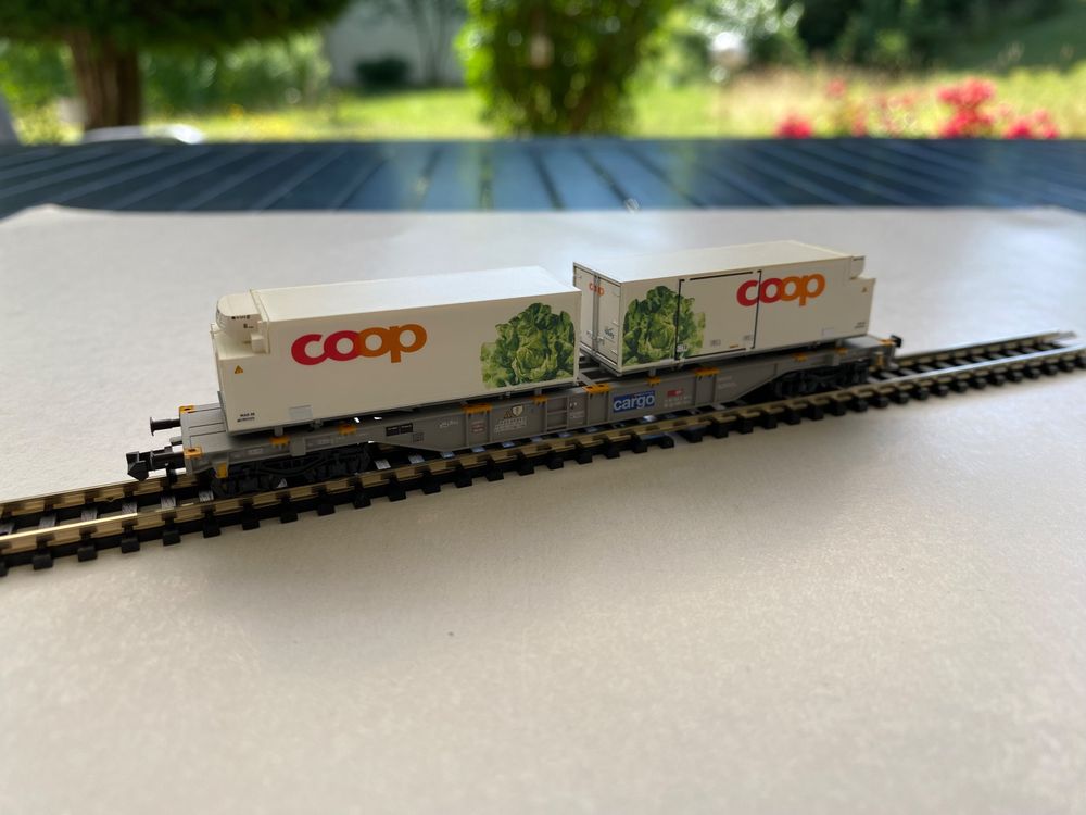 Containerwagen Coop Minitrix 15470 (Neu (gemäss Beschreibung)) in Spiez ...