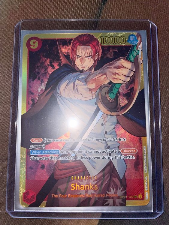 One piece TCG Secret Shanks OP01-120 ( gold ) (Neu (gemäss Beschreibung ...