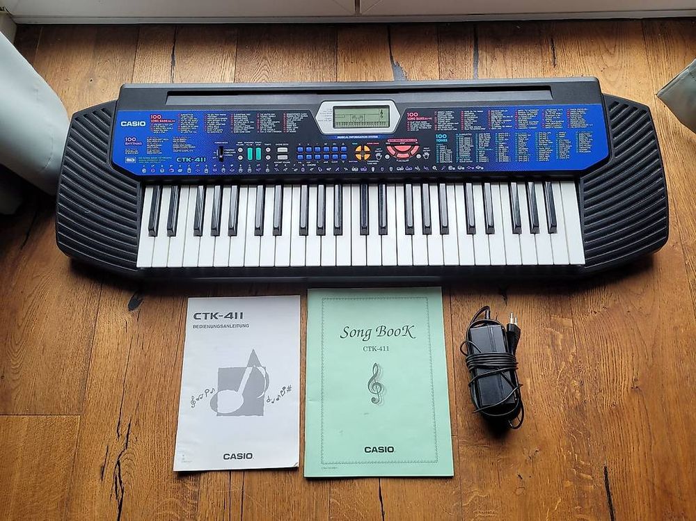 Keyboard Casio CTK-411 mit Netzteil, Bedienungsanleitung+ (Gebraucht ...