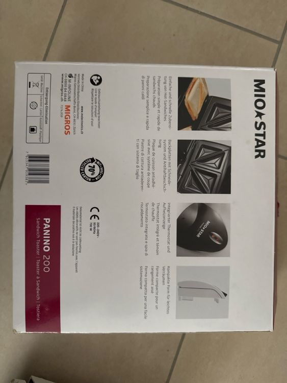 Mio Star Panino 200 Sandwich Toaster – Für feine Sandwiches! (Neu ...