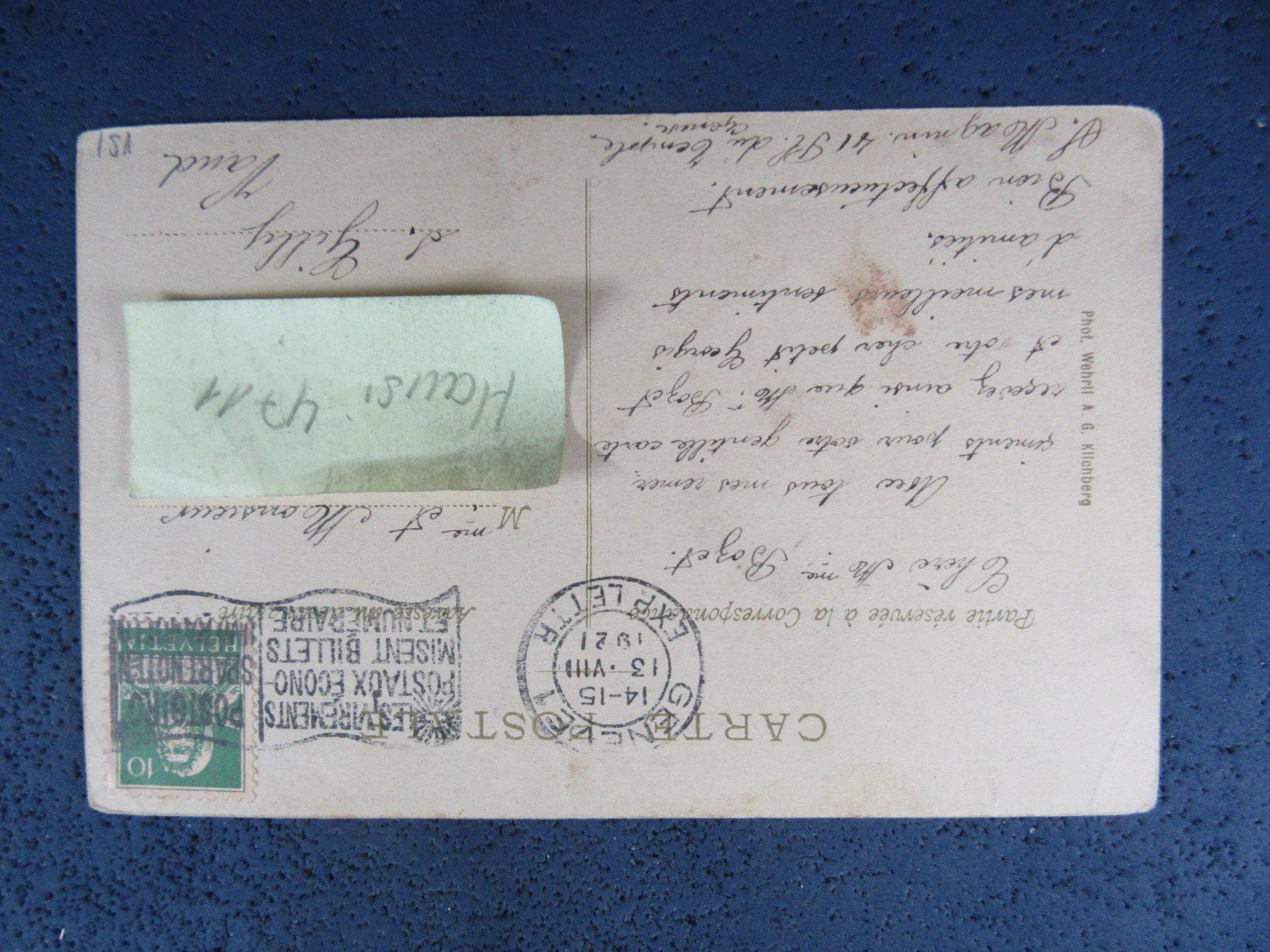 CASTOR UND POLLUX AB GORNERGRAT GESEHEN 1921 VS AK (Gebraucht) in ...