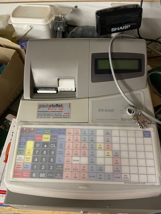 Sharp Registrierkasse ER A420 (Gebraucht) in Hellikon für CHF 35 – nur Abholung auf Ricardo kaufen