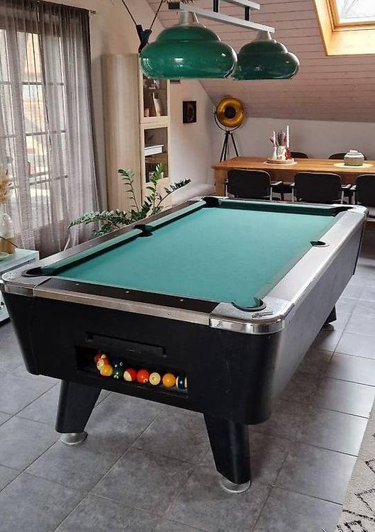 Billard avec surface de jeu en ardoise et lampes incluses (D'occasion ...