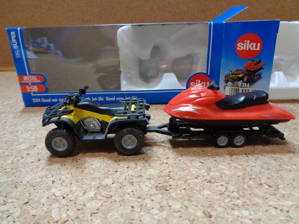 SIKU 2314 Quad mit Anhänger und Jet-Ski OVP (Neu und originalverpackt ...