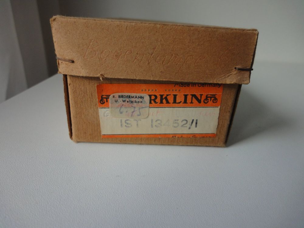 224.) Märklin Leerkarton für rote Gittermastlampe 13452/I (Gebraucht ...
