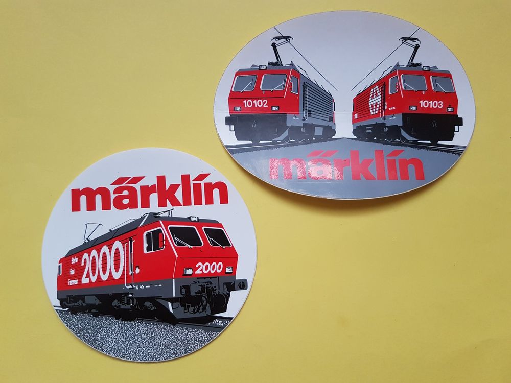 2 Aufkleber, autocollants, sticker Märklin, Re 4/4 IV, 2000 (Neu und ...