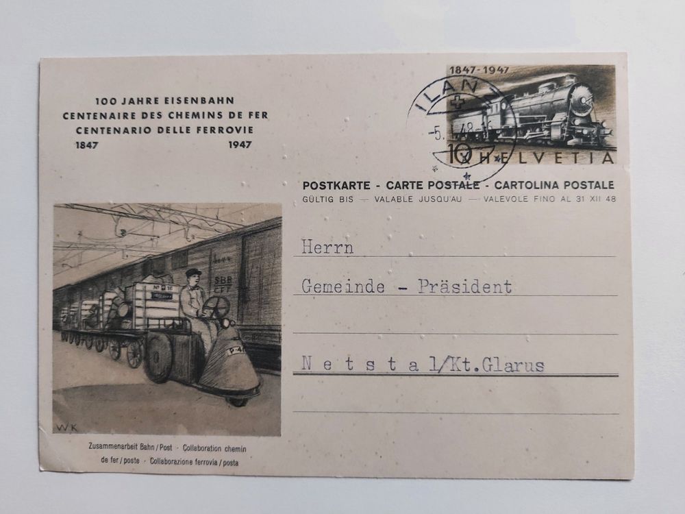 100 Jahre Eisenbahn 1847 - 1947 (Gebraucht) in Niederurnen für CHF 1 – mit Lieferung auf Ricardo ...