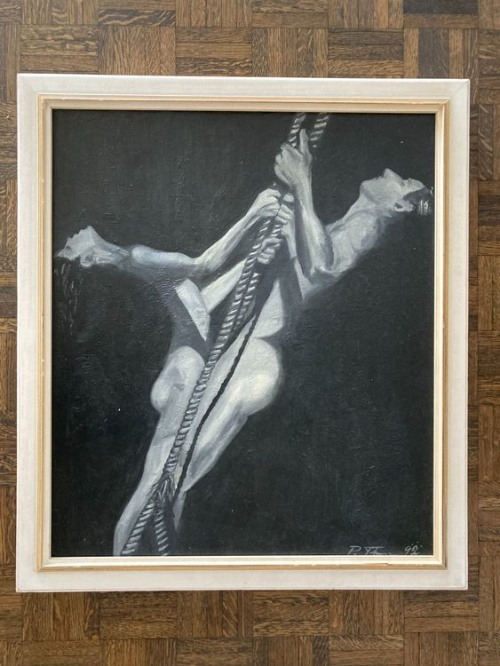 GEMÄLDE BILD UNLESERLICH SIGNIERT 1992 LEINWAND/HOLZRAHMEN (Gebraucht) in Subingen für CHF 75 ...