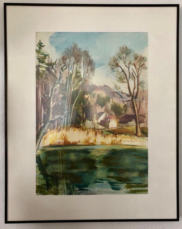 Seen Landschaft, Aquarell | Kaufen auf Ricardo
