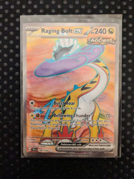 Pokémon Temporal Forces - Raging Bolt EX 196/162 ( EN ) | Kaufen auf ...