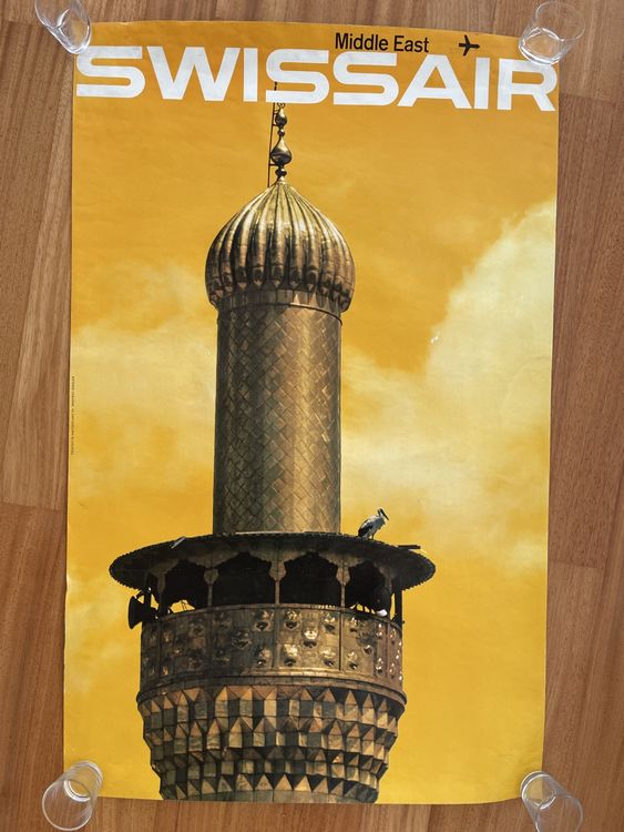 Swissair Middle East Poster, Bingler, 1964 (Gebraucht) in Dietikon für ...