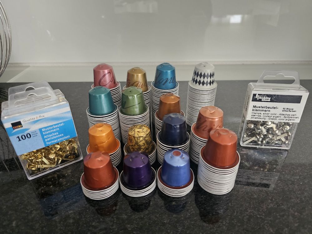 Nesspressokapseln ausgew.,ca.300 Stk, zum basteln+Klammern | Kaufen auf ...