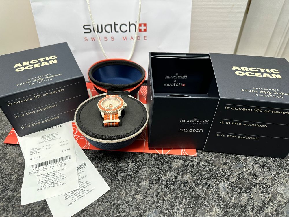 SWATCH x BLANCPAIN Fifty Fathoms Arctic Ocean Scuba (Neu und originalverpackt) in Solothurn für ...