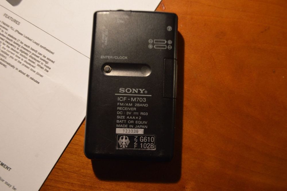 Sony ICF-M703 mini Vintage FM Receiver | Acheter sur Ricardo