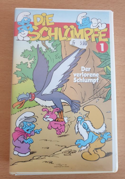 Die Schlümpfe VHS Der verlorene Schlumpf Teil 1 von 1989 (Gebraucht) in Wallisellen für CHF 5 ...