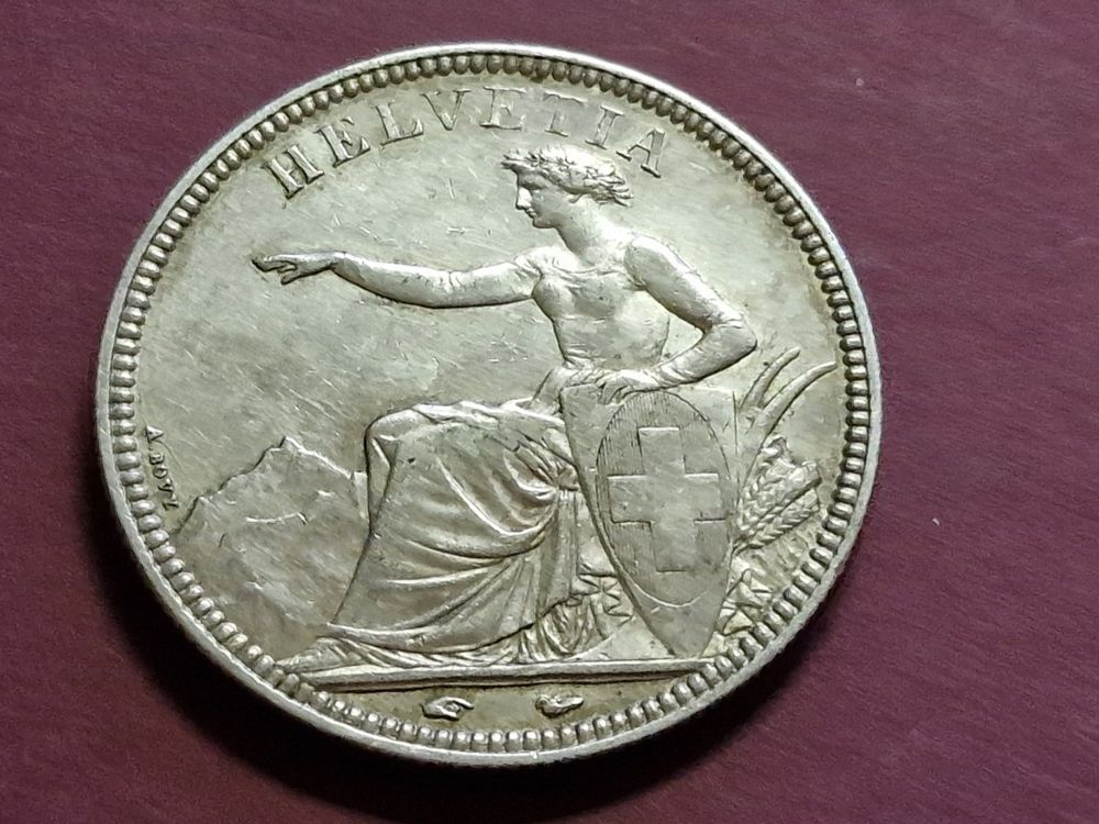 5- Franken 1851 silber, sehr schöne. (Gebraucht) in Zürich für CHF 260 – mit Lieferung auf ...