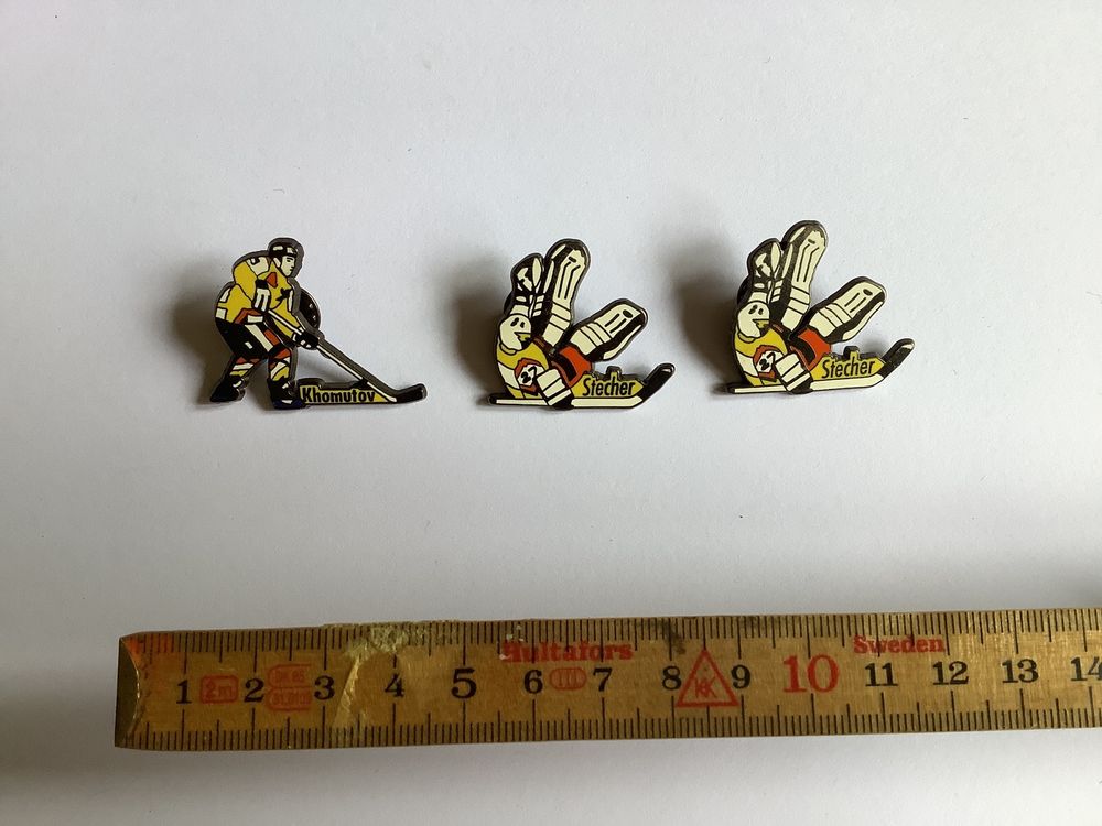 3 Eishockey Pins: Khomutov, Stecher, Fribourg Gottéron (Gebraucht) in ...