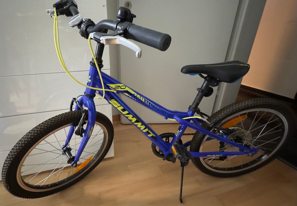Kindervelo Summit 20 Zoll, 6-Gang Shimano, blau/gelb | Kaufen auf Ricardo