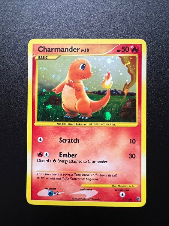 1x POKEMON CHARMENDER HOLO SECRET RARE D&P STORMFRONT CARD (Gebraucht ...