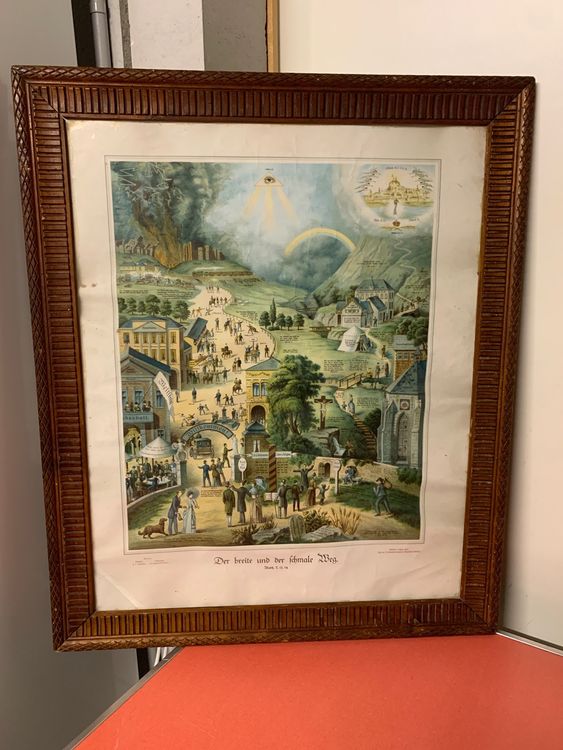 Antike Bild Der Breite und der schmale Weg. (Gebraucht) in Lanzenhäusern für CHF 50 – mit ...