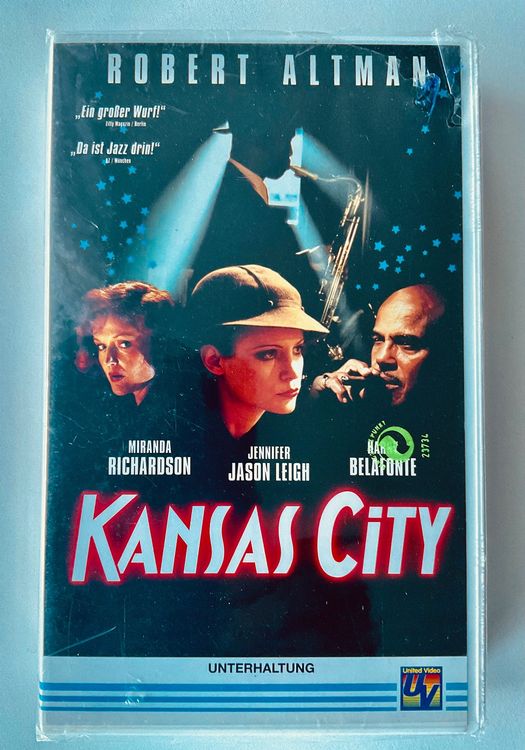 Kansas City Video VHS Robert Altman Film unbespielt Jazz neu (Neu und ...