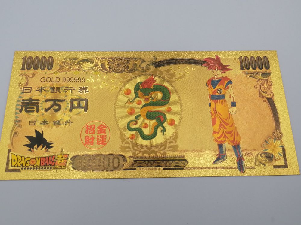 ♦Dragon Ball♣ Anime Gold Banknote (Neu und originalverpackt) in für CHF ...
