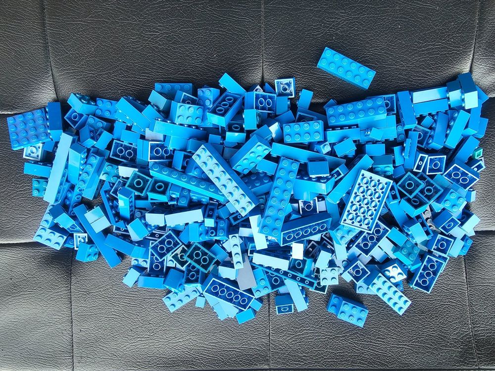 Divers Briques Lego de couleurs bleus, 0.5kg | Kaufen auf Ricardo