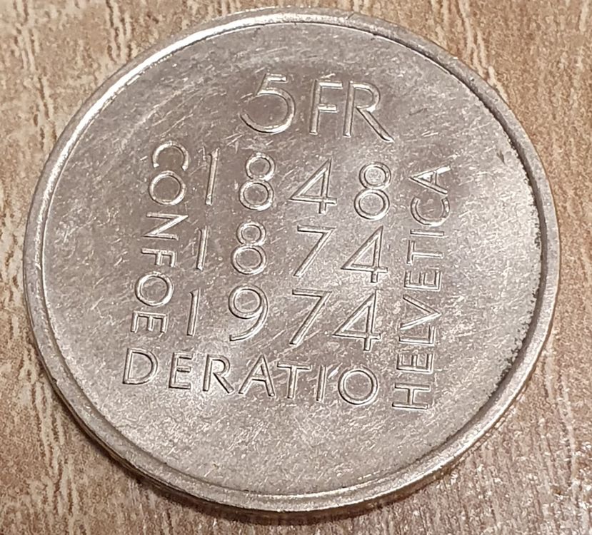 5Fr 1974 Deratio Helvetia | Kaufen auf Ricardo