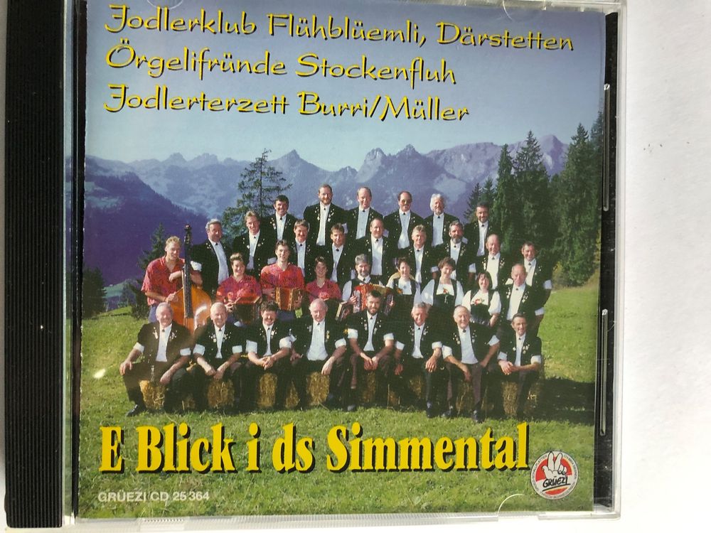 Original Schweizer Jodler CD - E Blick i ds Simmental (Gebraucht) in ...