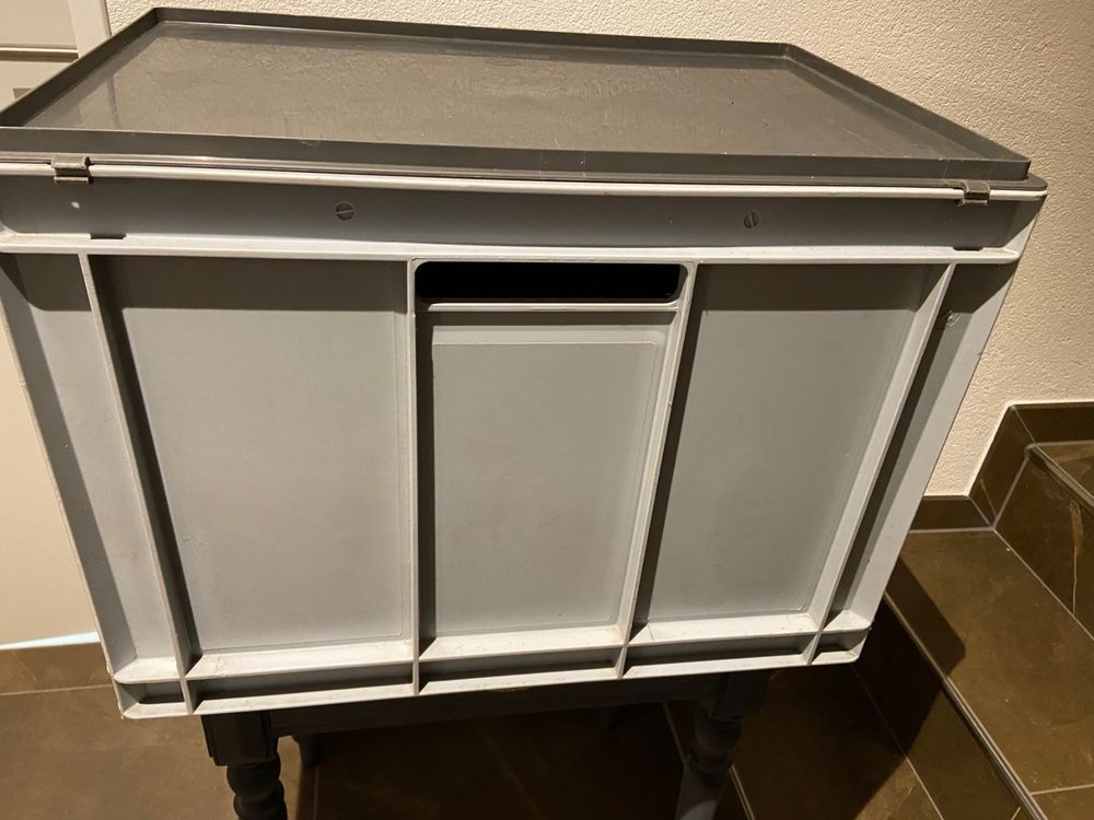 Behälter Box, stapelbar, LxBxH=60x40x43cm mit 4 Grifflöcher (Gebraucht ...