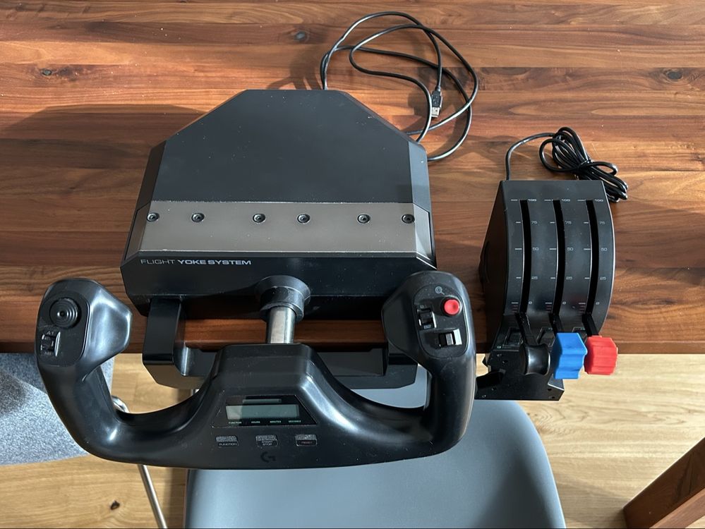 Logitech Saitek PRO Flight Yoke System (Joystick) (Gebraucht) in ...