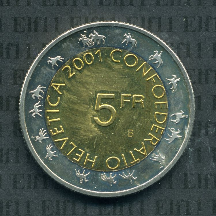 CHF___5.00 2001 Zürher Sechseläuten stgl 5 Franken | Kaufen auf Ricardo