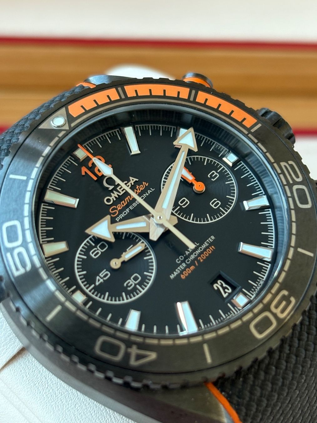 OMEGA Seamaster Planet Ocean Deep Black Fullset mit Garantie (Gebraucht ...