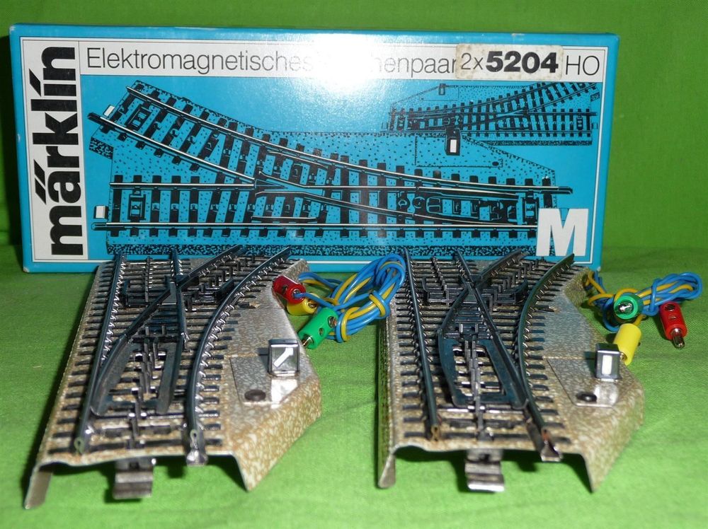 Märklin 5204 elektr Weiche rechts x2 ksm (Neu (gemäss Beschreibung)) in ...