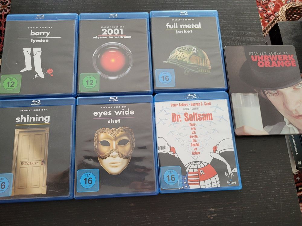 7 filme von stanley Kubrick shining 2001 barry lyndon etc. (Gebraucht) in Zollikerberg für CHF ...