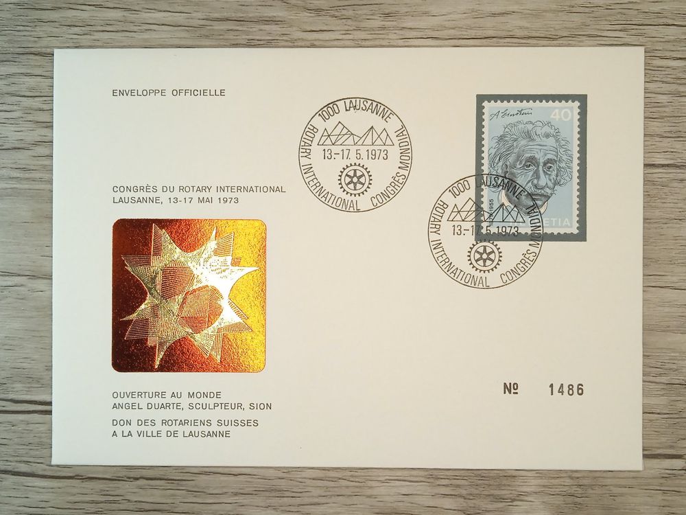 TR56 Enveloppe + Timbre Suisse 1973 (Gebraucht) in Cousset für CHF 0.75 – mit Lieferung auf ...