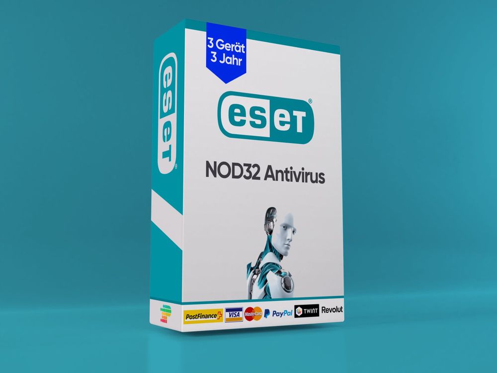 ESET NOD32 Antivirus -3 Geräte - 3 Jahre - Windows & macOS (Gebraucht ...