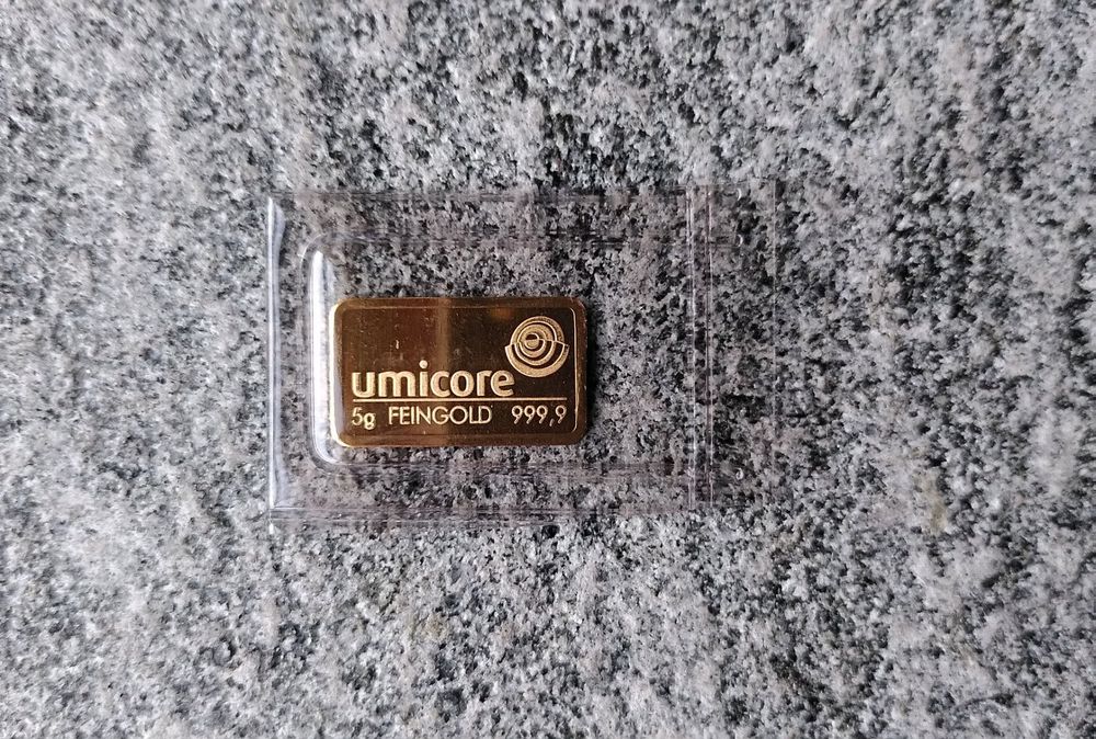 Gold-Barren von UMICORE - 5g - 999.9 (Neu (gemäss Beschreibung)) in S. Antonio für CHF 308 – mit ...