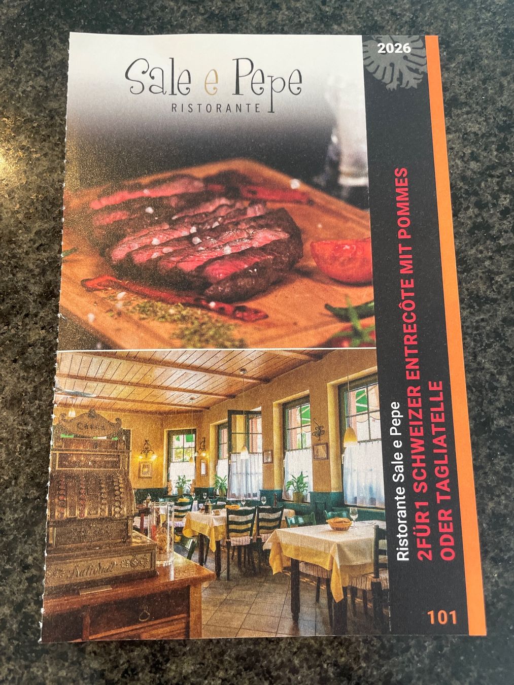 Sale e Pepe Gutschein 2 für 1 Entrecôte mit Pommes 🍟🥩 (Neu (gemäss ...