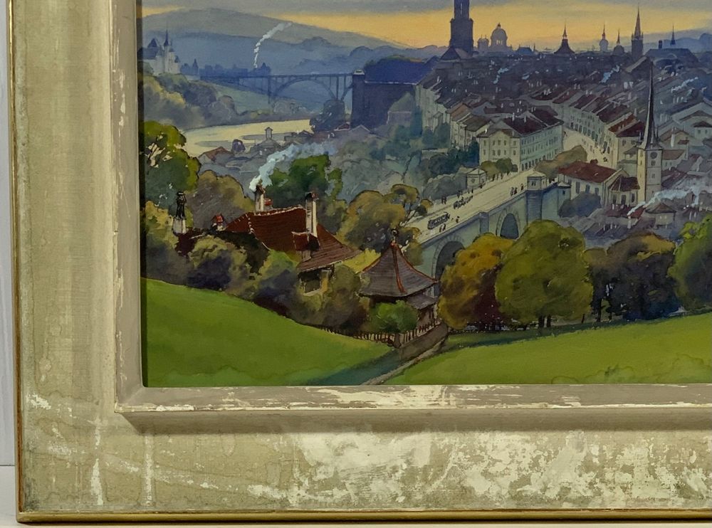 Christian Baumgartner (1855-1942) Aquarell - Stadtansicht | Kaufen auf Ricardo