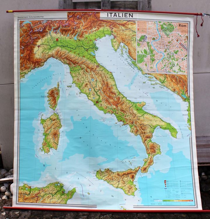Spannende Landkarte Italien Stdte Bildnull