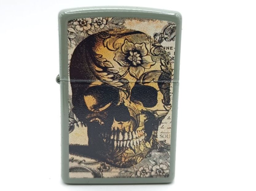 ZIPPO Sage Skull Vintage Feuerzeug 60006886 (Neu und originalverpackt ...