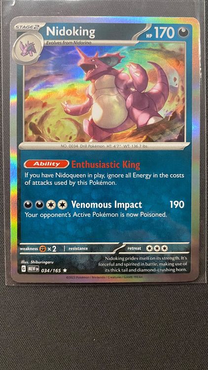 Nidoking 34/165 - Holo (Mew 151) (Gebraucht) in Uster für CHF 1 – mit ...